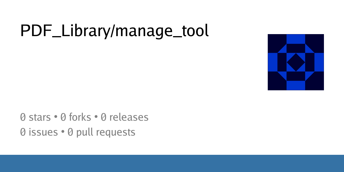 PDF_Library/manage_tool - zhao's Forgejo
